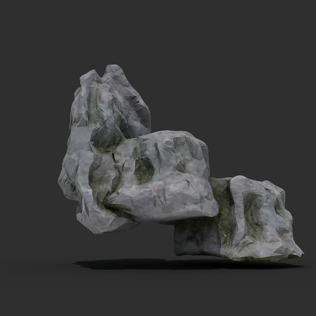 3ds max rock 04