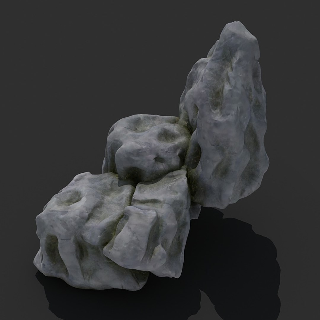 3ds max rock 04