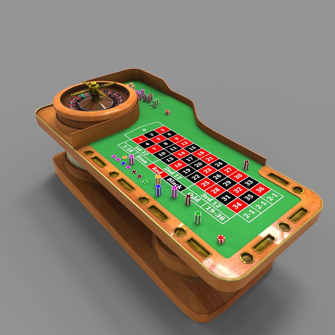 Roulette 3D model - TurboSquid 1330295