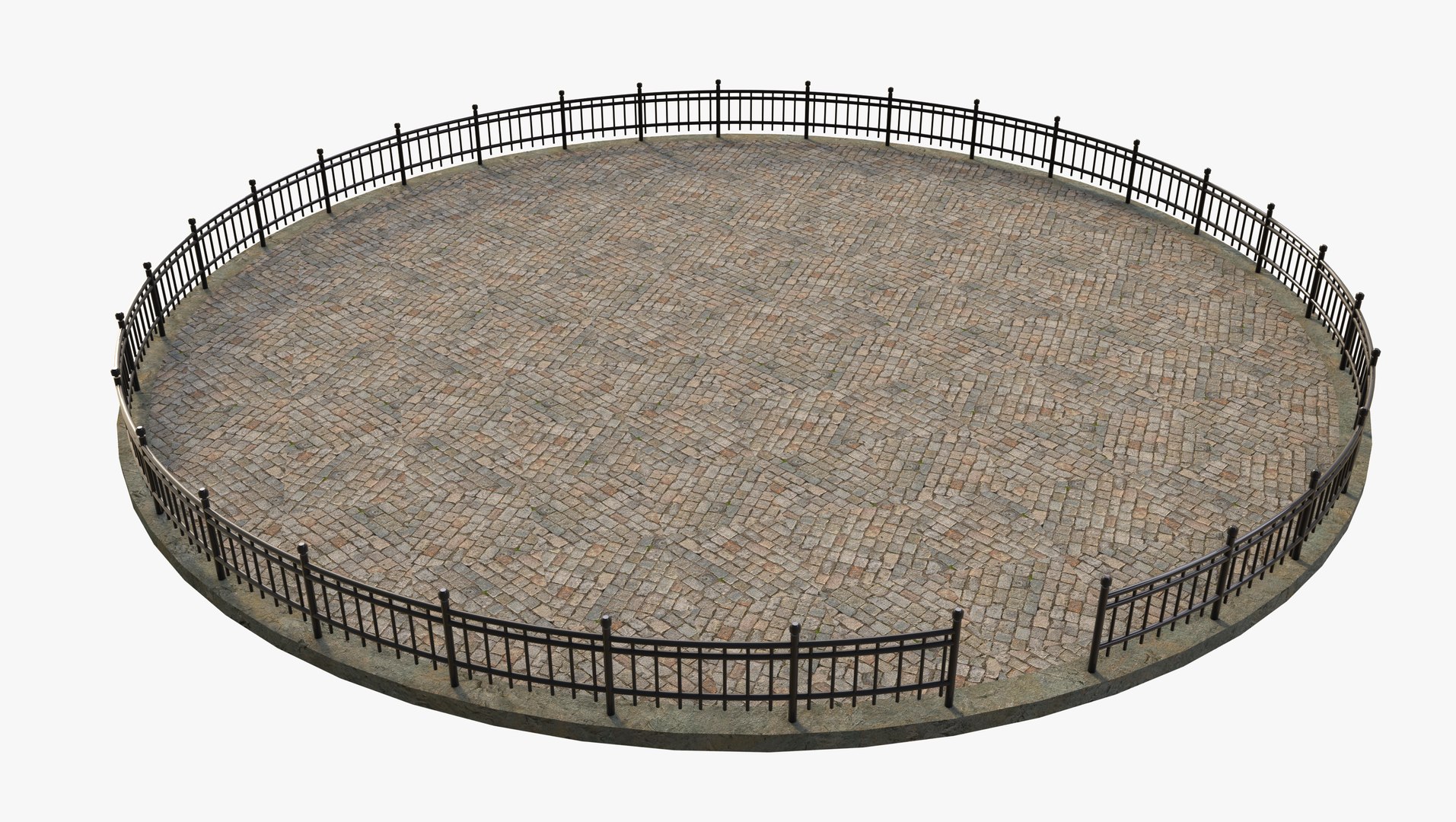 Free 3D Circular Fence Plaza Model - TurboSquid 2406012