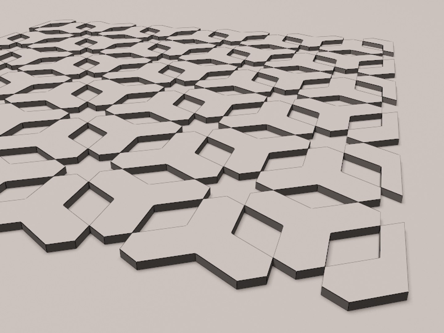 Patterns Wall 3d Model