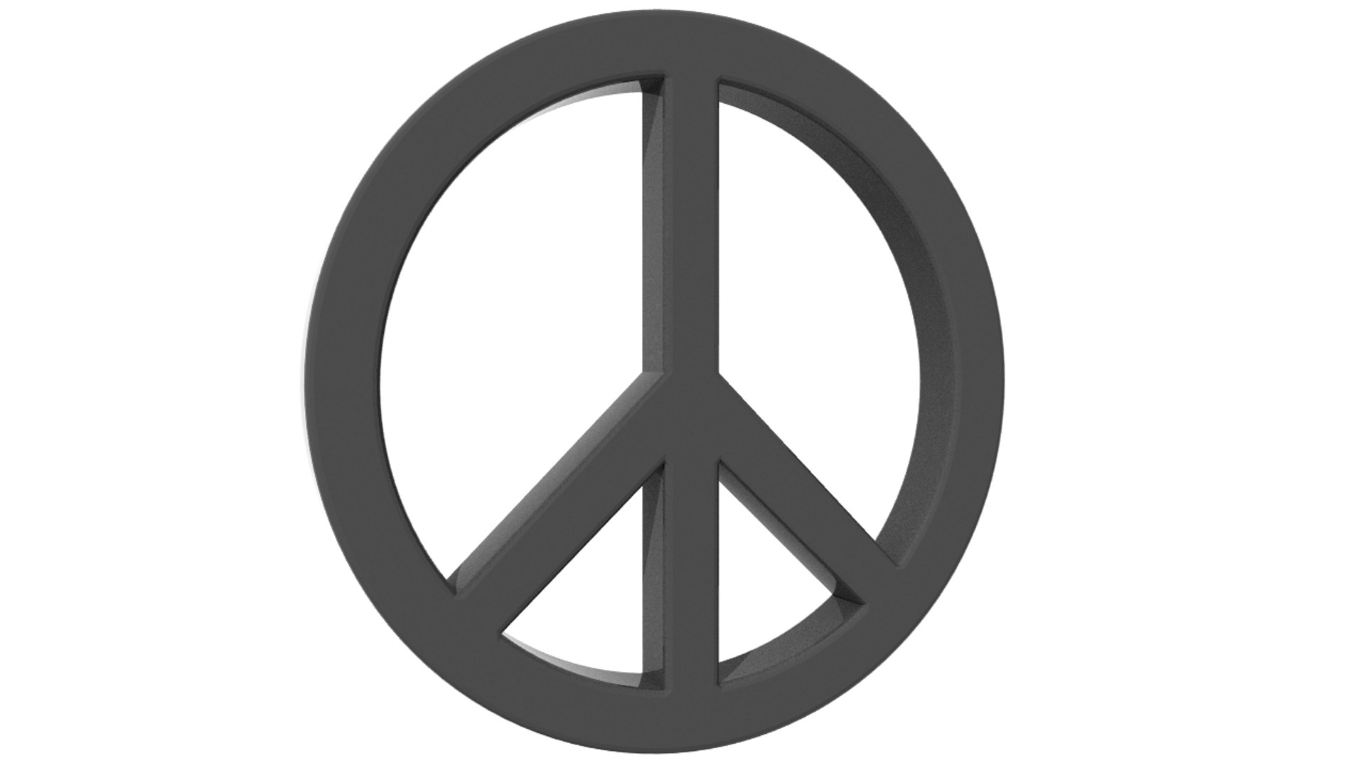 Peace Sign Model - TurboSquid 1473348