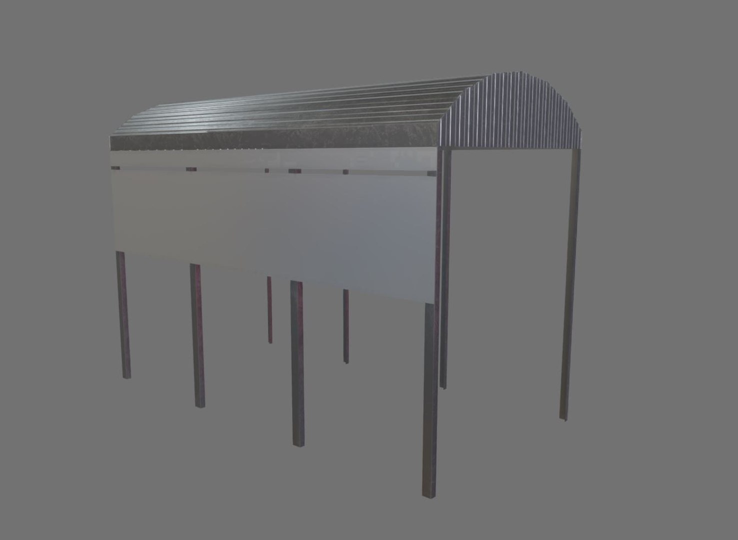 Stainless roof model - TurboSquid 1340128