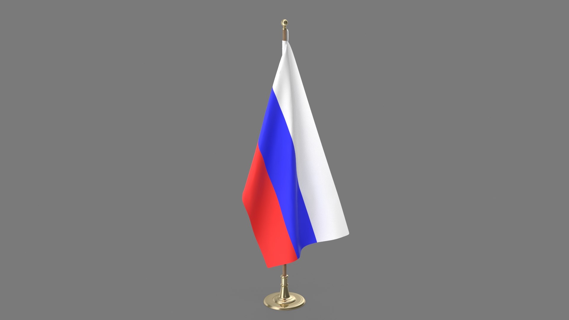 Russia Office Flag 3D - TurboSquid 1350330