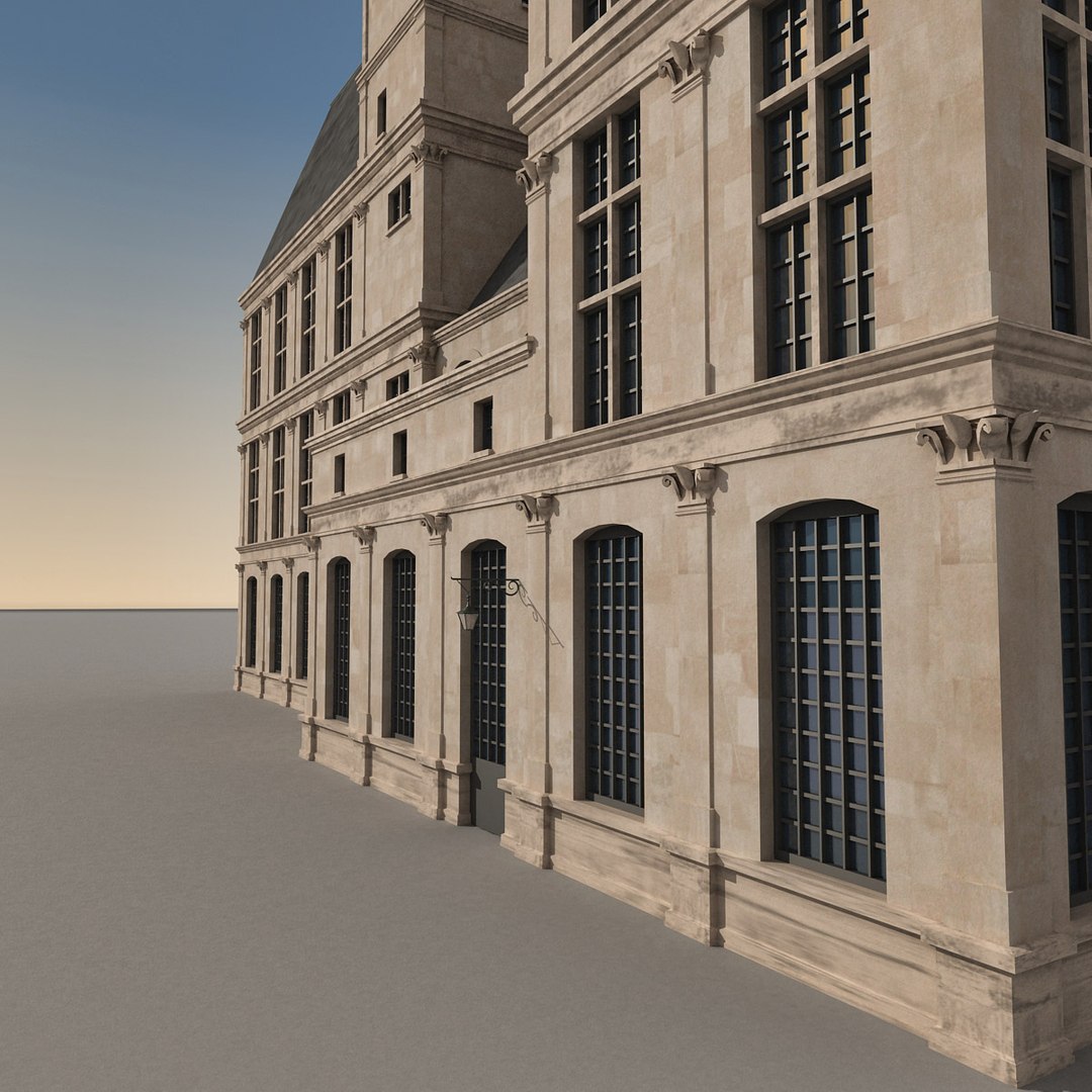 3d Model European Building Europe