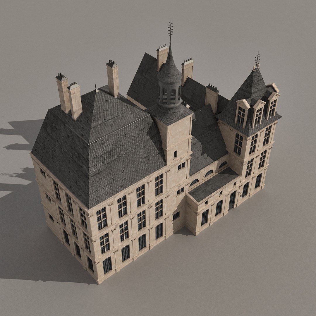 3d Model European Building Europe