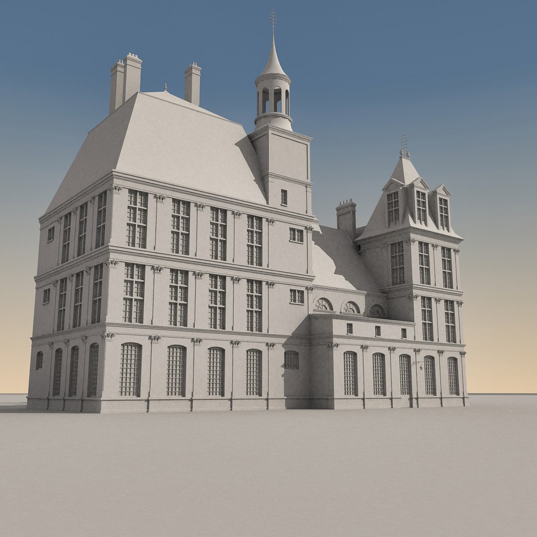 3d Model European Building Europe