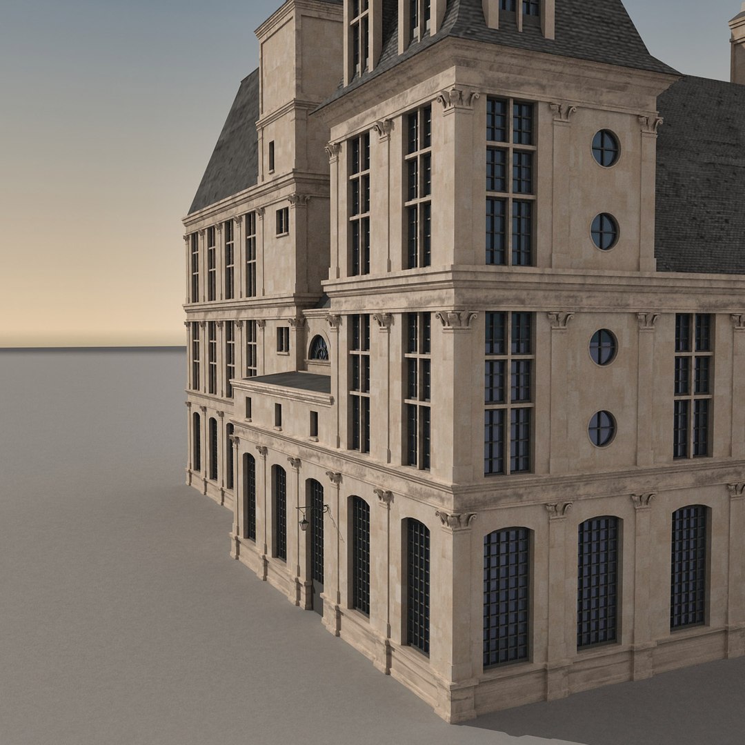 3d Model European Building Europe