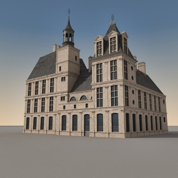 3d model european building europe