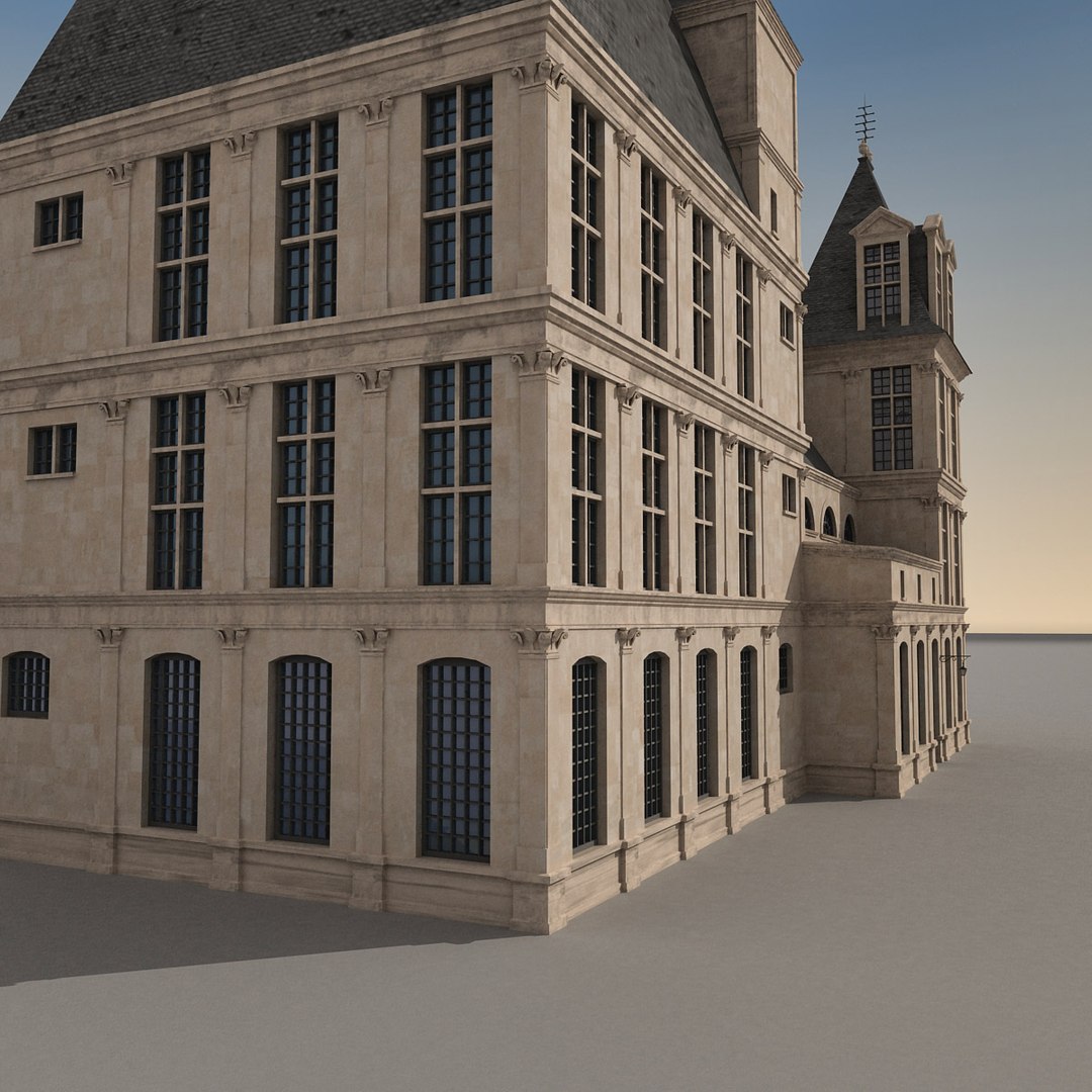 3d Model European Building Europe
