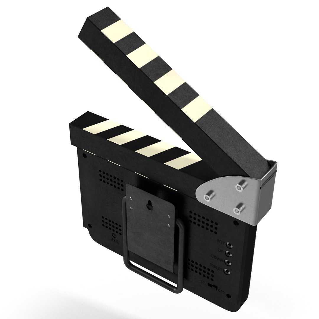 3d 3ds Digital Clapboard Modeled