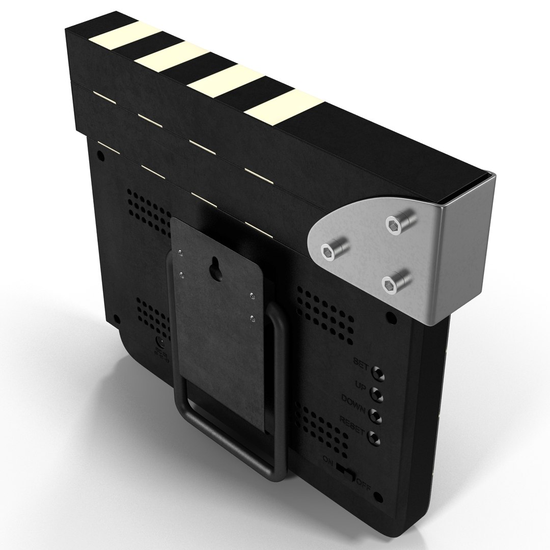 3d 3ds Digital Clapboard Modeled