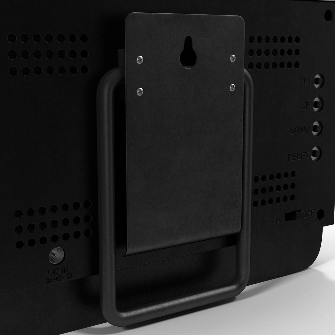 3d 3ds Digital Clapboard Modeled