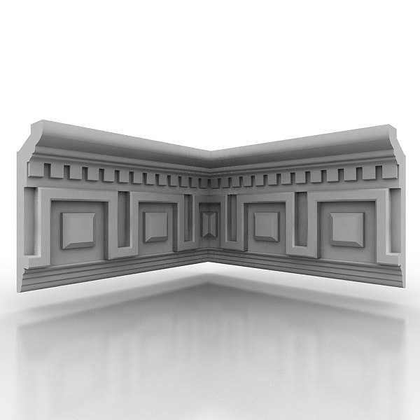 3d model cornice molding