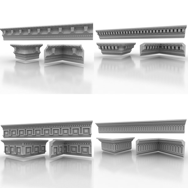 classical cornice 3d 3ds