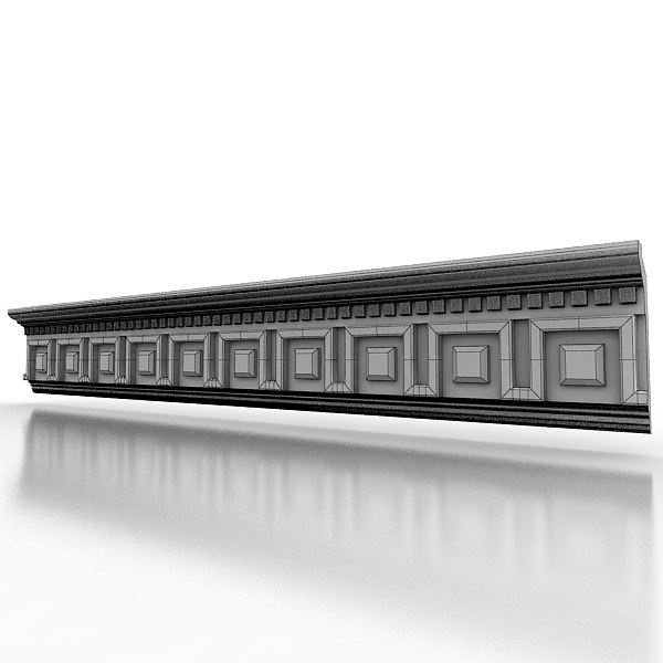 3d model cornice molding