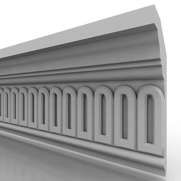 3d model cornice molding