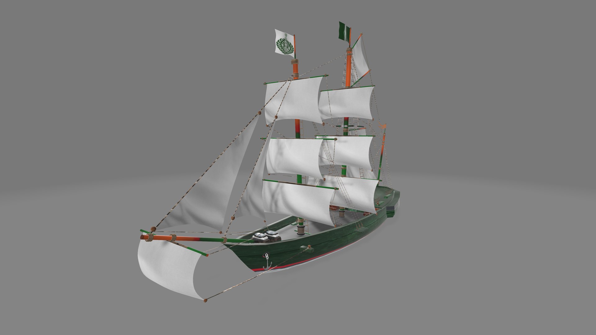 Sailing Ship 3D Model - TurboSquid 2370437