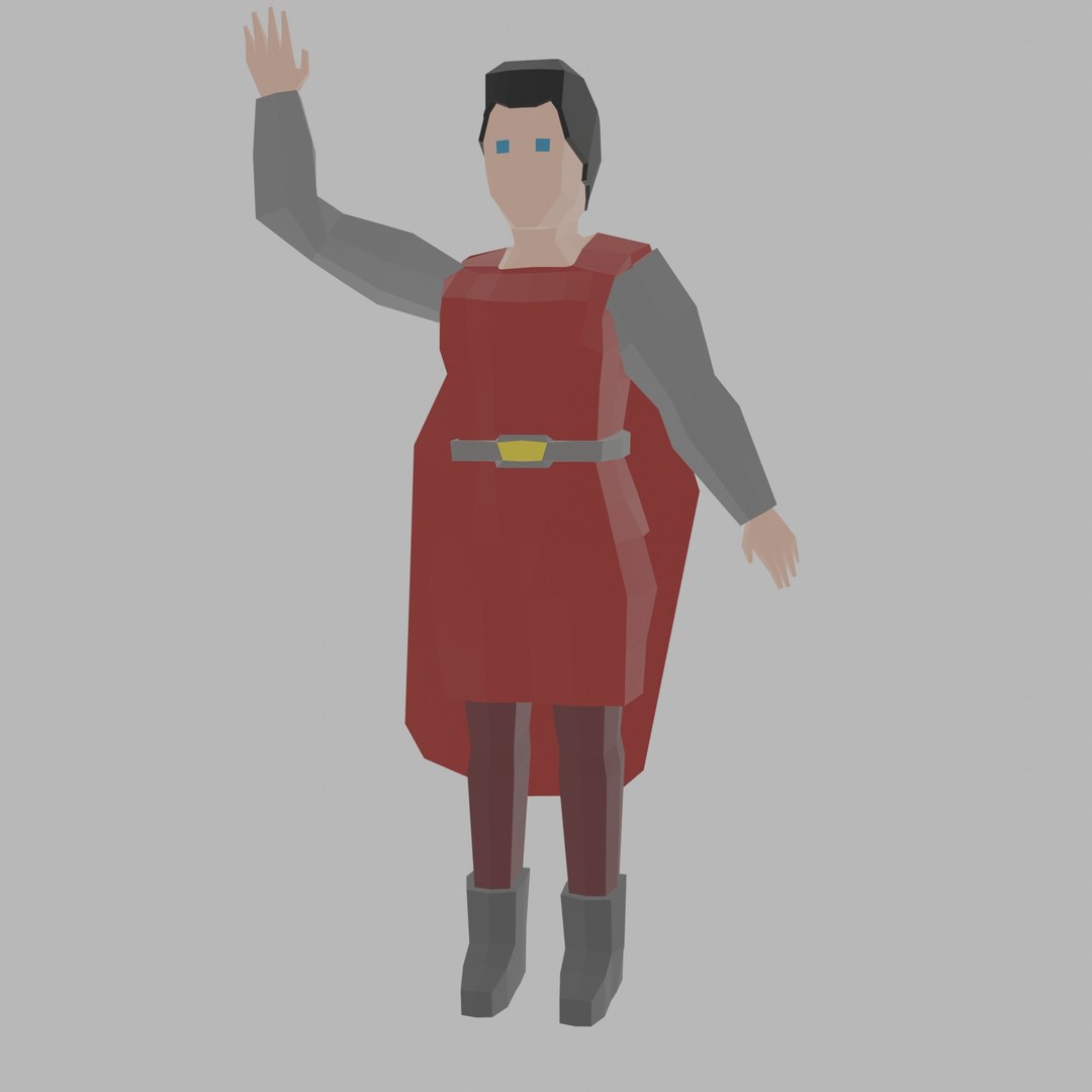3D Low Poly Medieval Prince Rigged - TurboSquid 2168565