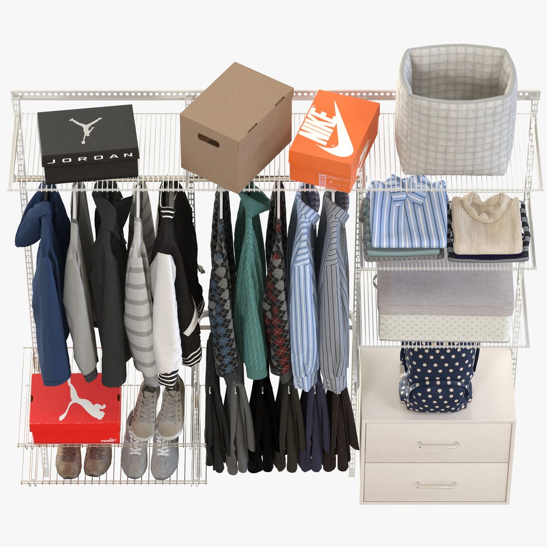 3D Storage Clothes Model - TurboSquid 1319601