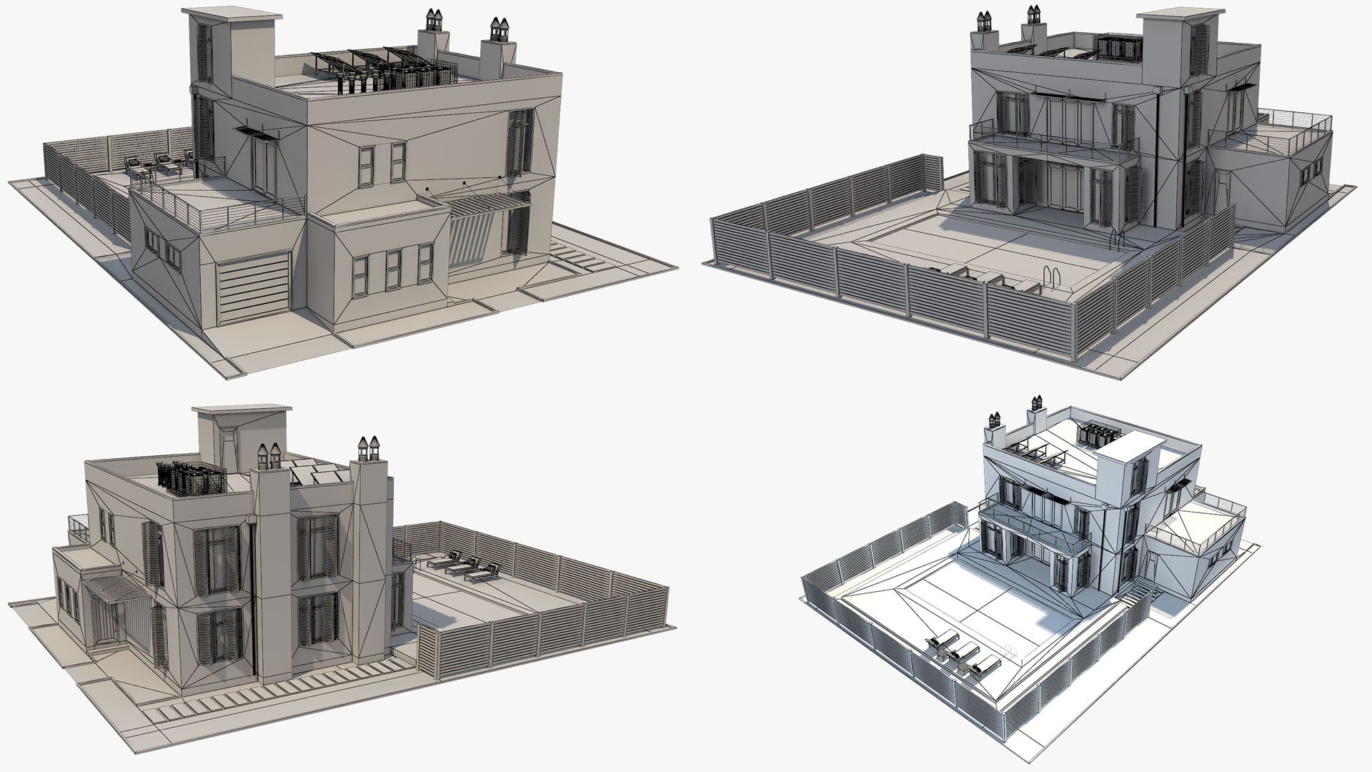 House Contemporary 3D Model - TurboSquid 1155153