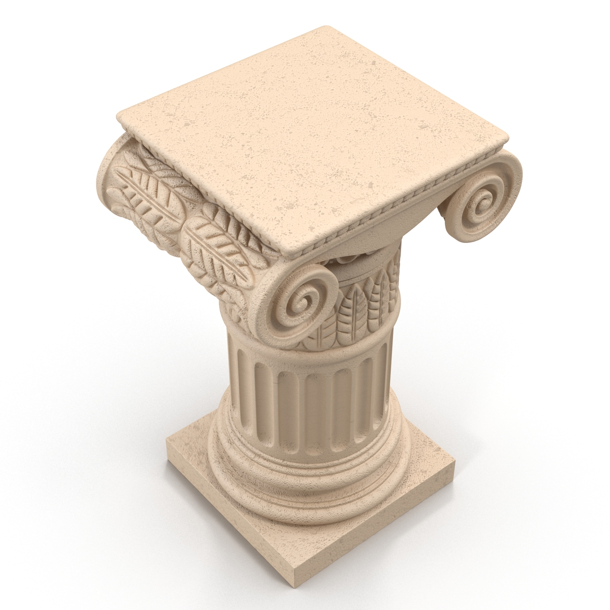3ds max ionic order column pedestal