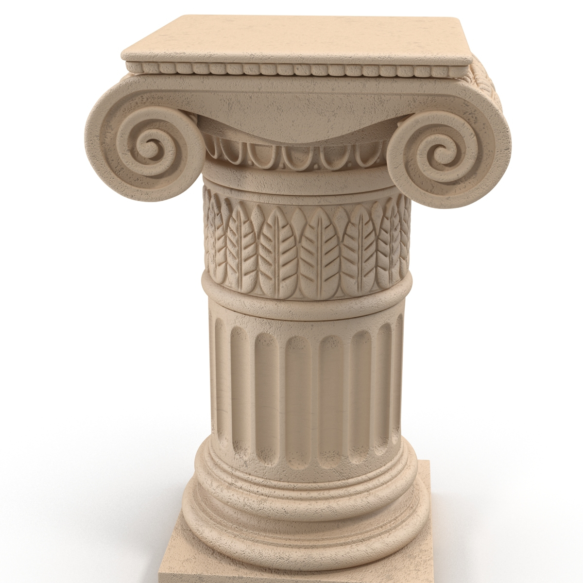 3ds max ionic order column pedestal