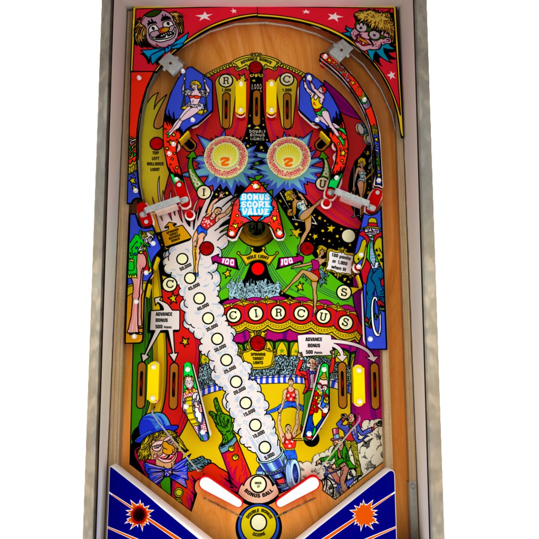3D Circus Pinball - TurboSquid 1411520