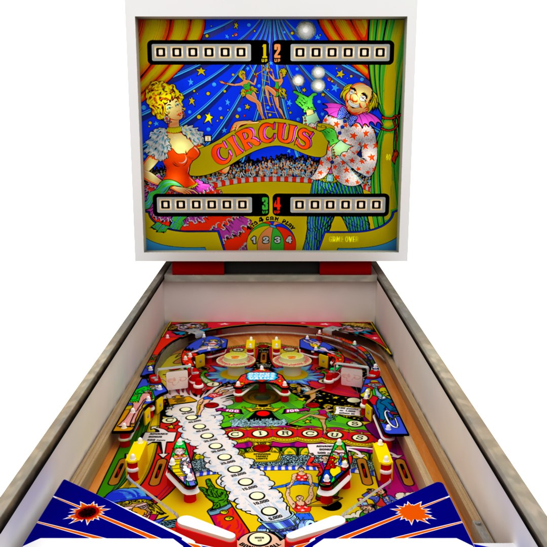 3D Circus Pinball - TurboSquid 1411520