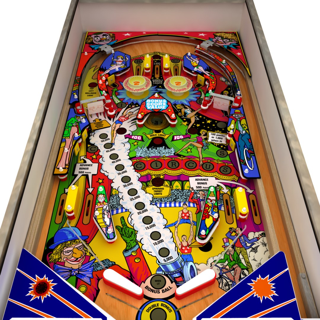 3D Circus Pinball - TurboSquid 1411520