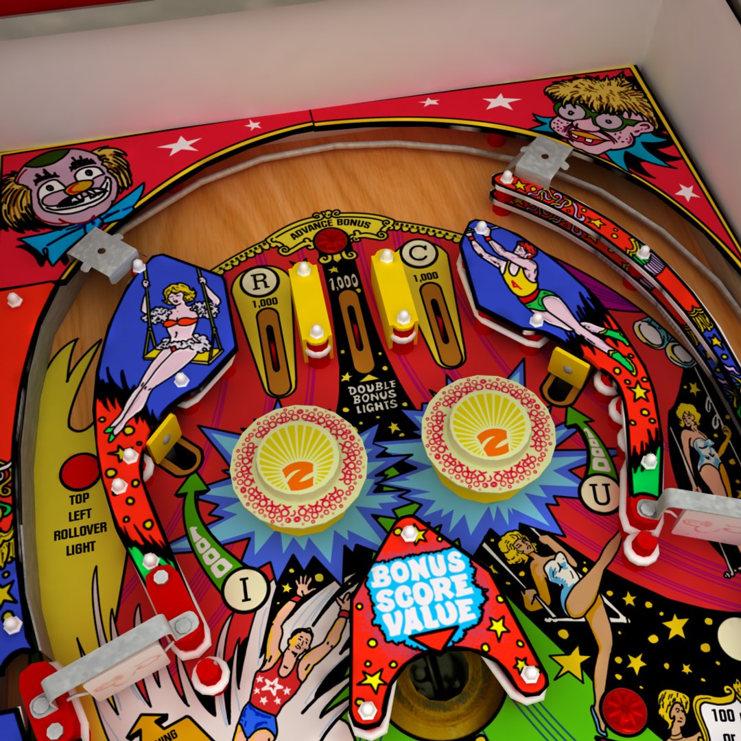 3D Circus Pinball - TurboSquid 1411520