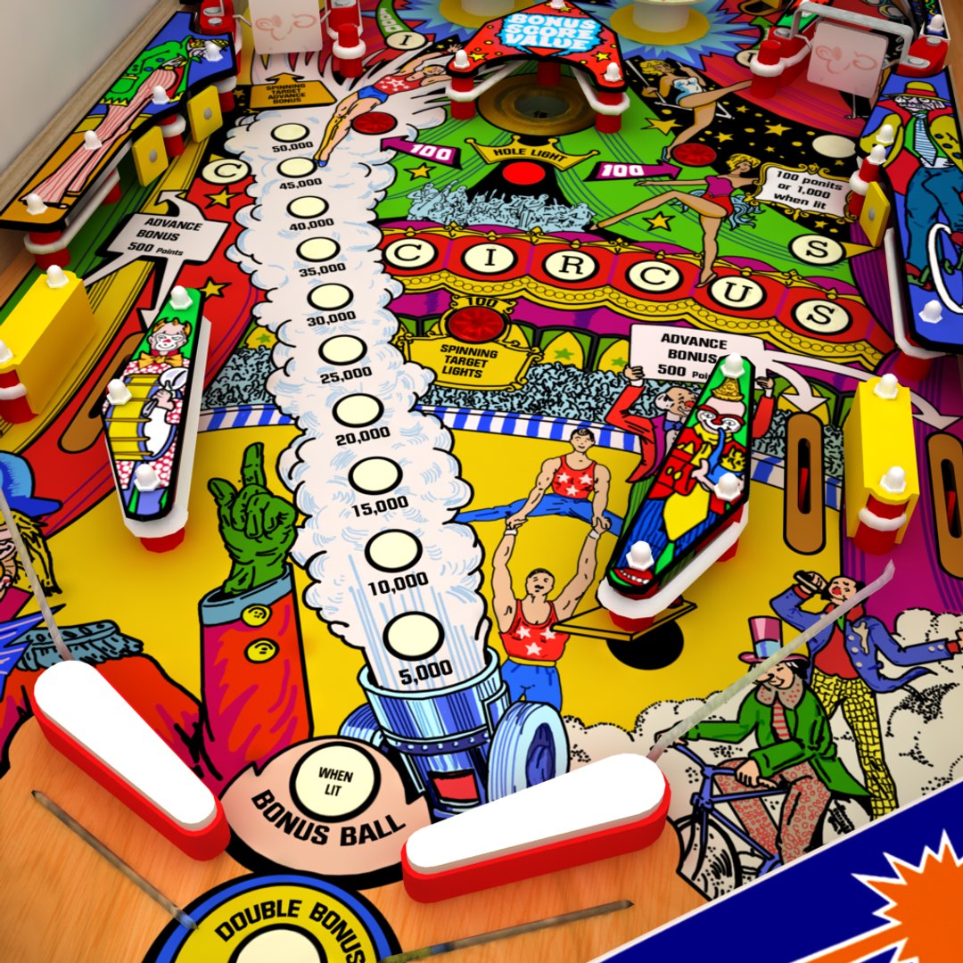 3D Circus Pinball - TurboSquid 1411520