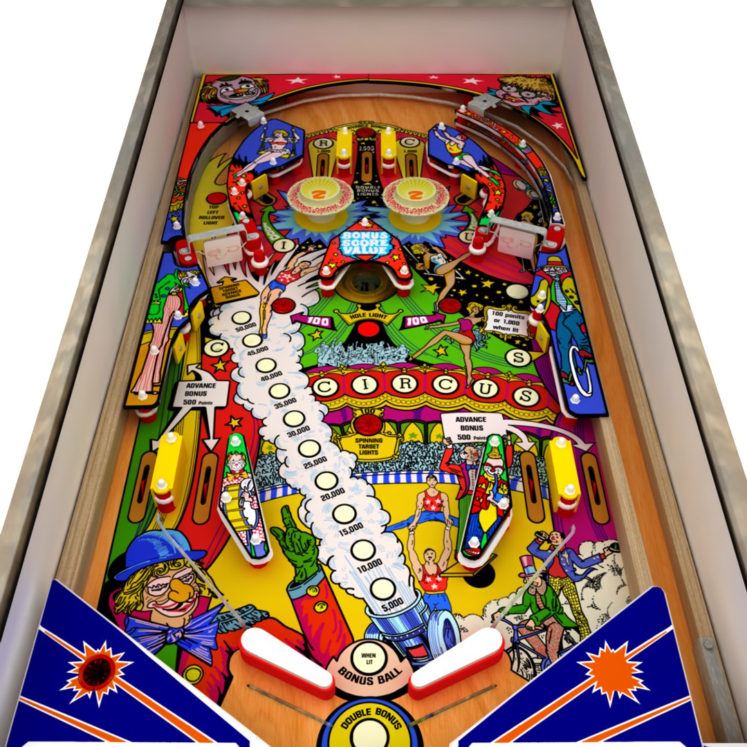3D Circus Pinball - TurboSquid 1411520