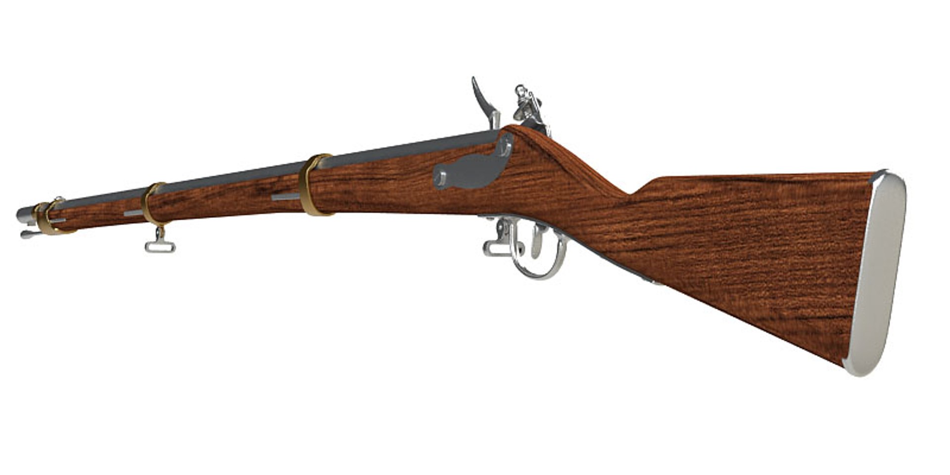 3d Model Musket