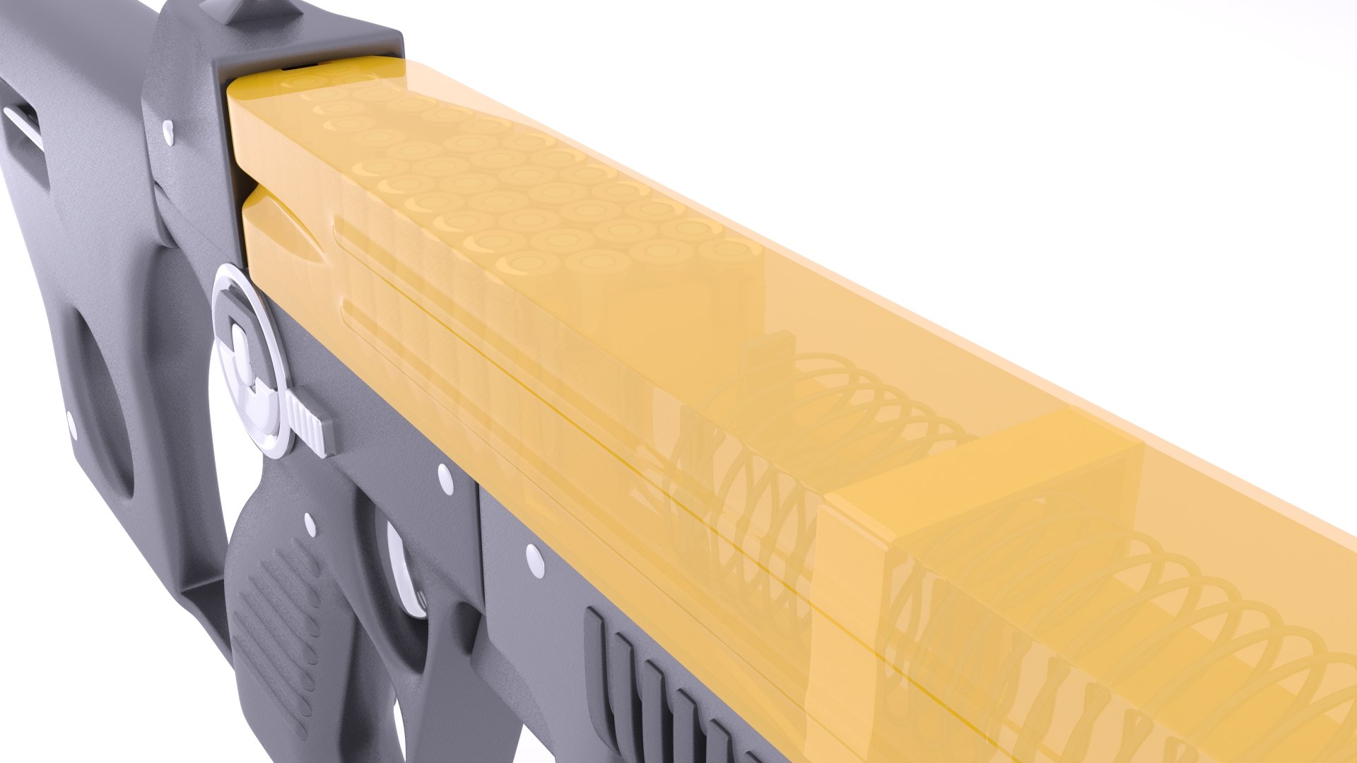 3d Model Of Submachine Gun Fn P100