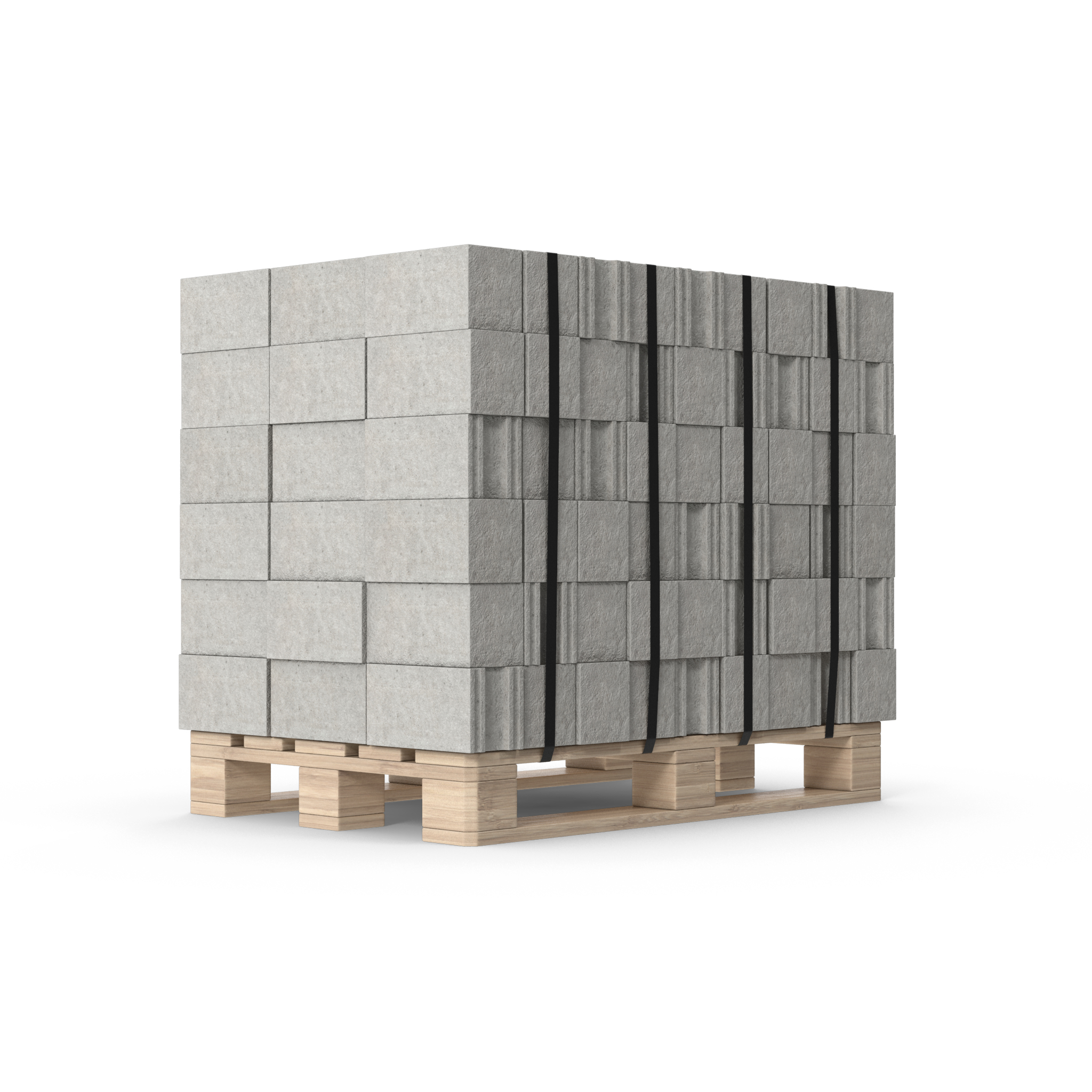 3D Cinder Blocks Stack On Pallet - TurboSquid 1989632