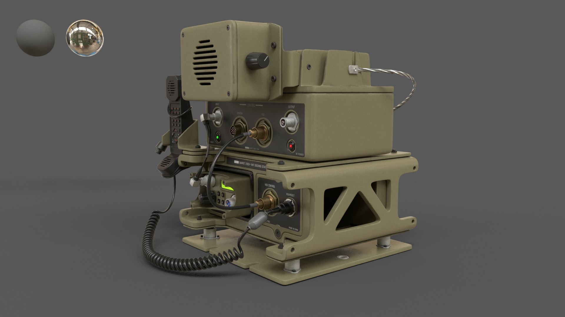Military Radio Barrett PRC-2082 3D Model 3D Model - TurboSquid 1720515
