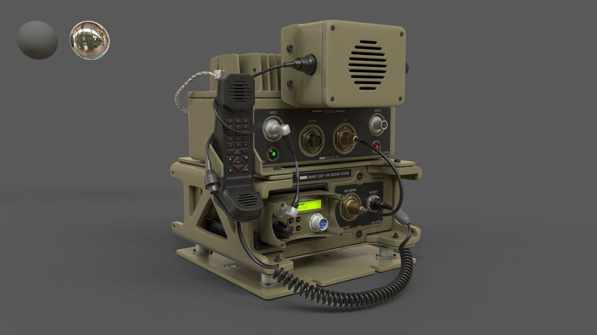 Military Radio Barrett PRC-2082 3D Model 3D Model - TurboSquid 1720515