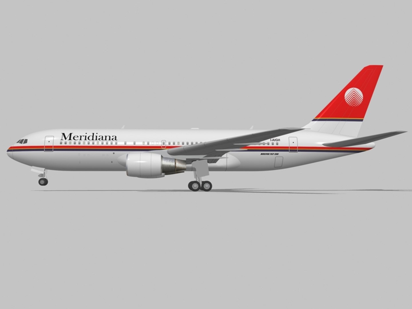 3D Boeing 767-200 Er Airliner Model - TurboSquid 1044175