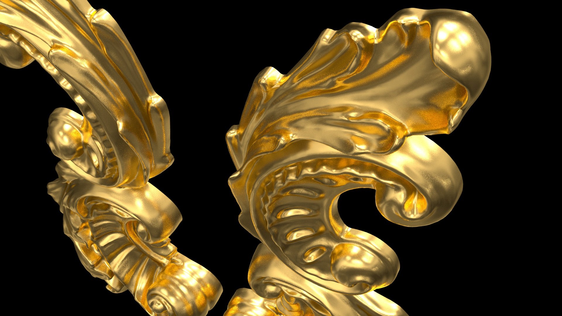 Plaster Decorative Bow DS488 3D Model - TurboSquid 2374588