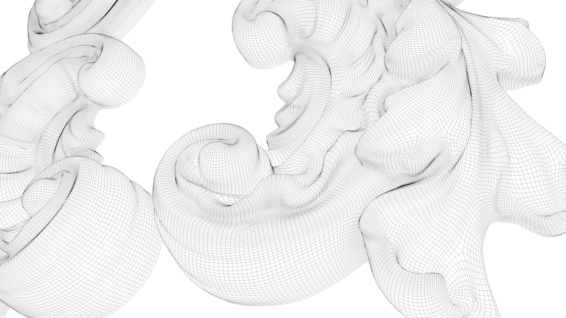 Plaster Decorative Bow DS488 3D Model - TurboSquid 2374588