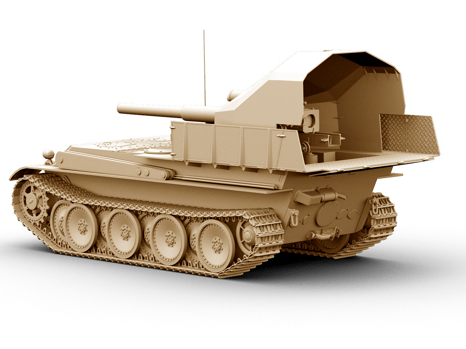 3D model artillery panther 15 grille - TurboSquid 1692410