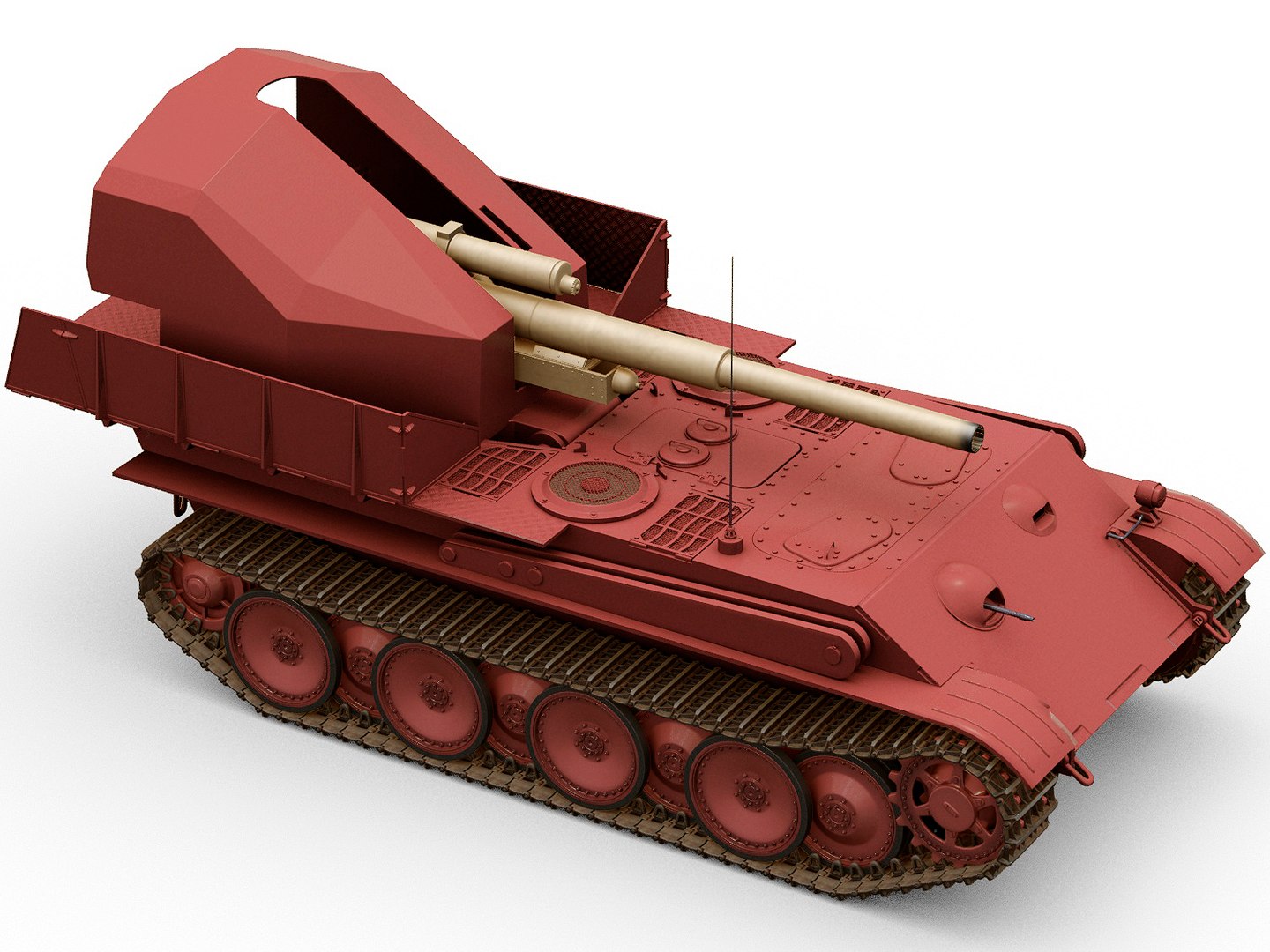 3D Model Artillery Panther 15 Grille - TurboSquid 1692410