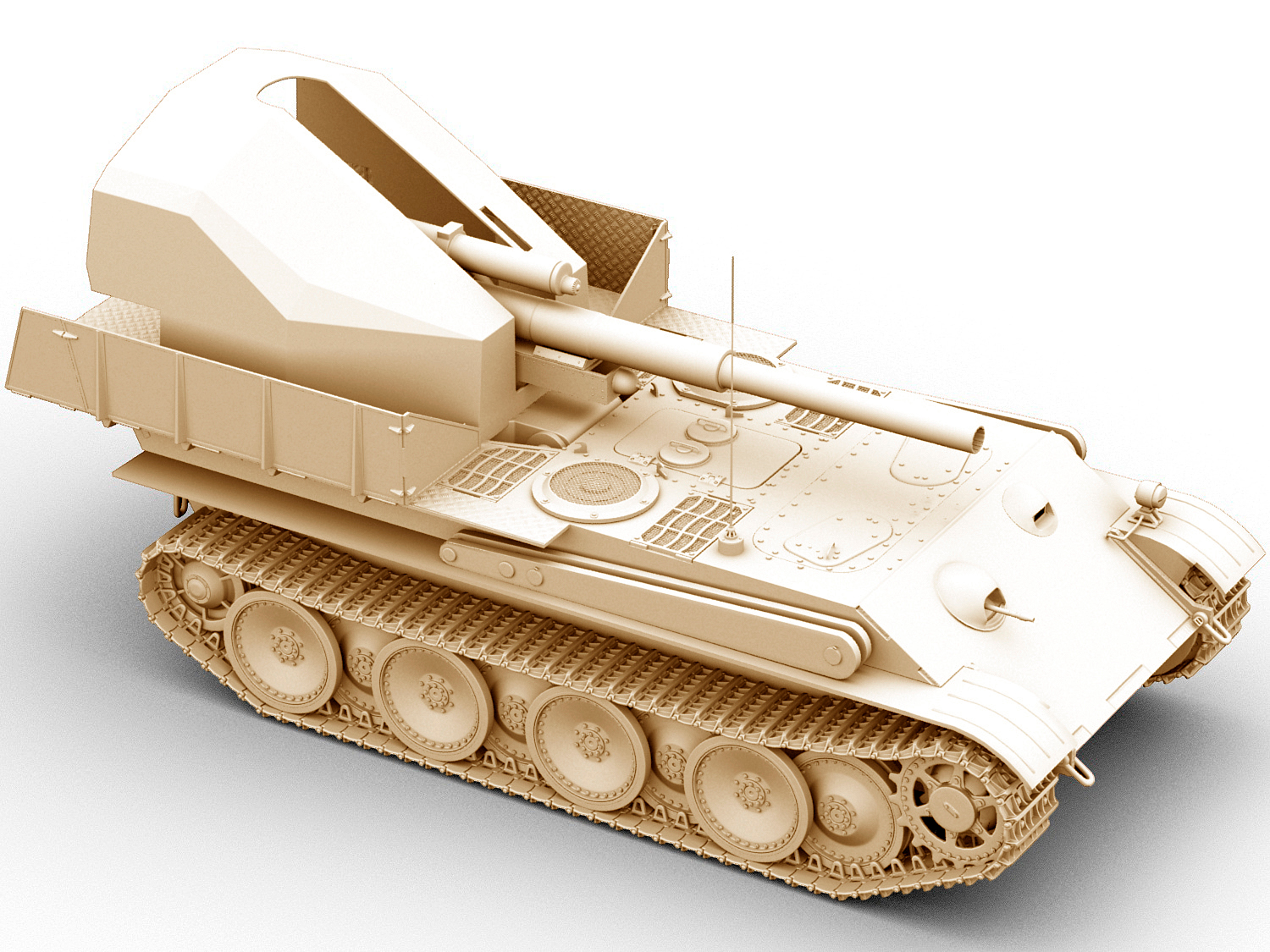 3D model artillery panther 15 grille - TurboSquid 1692410