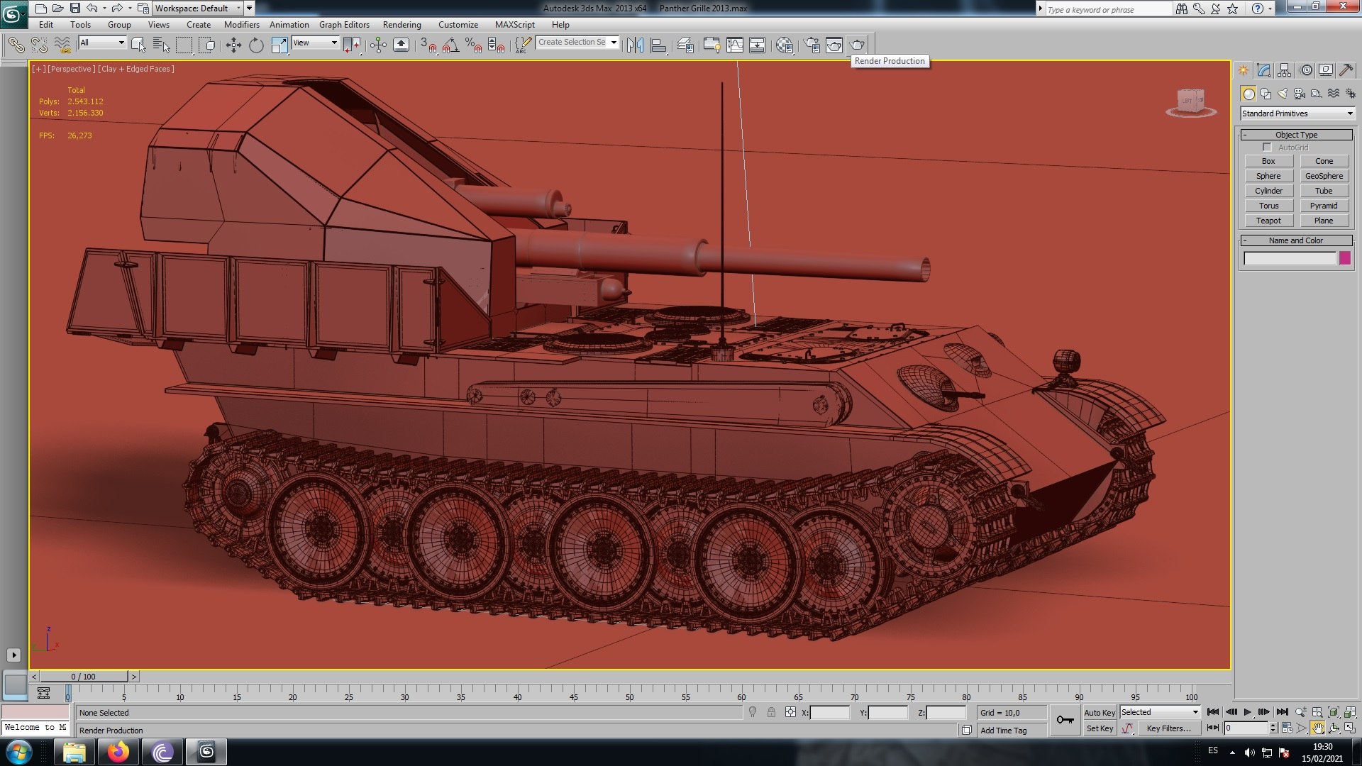 3D Model Artillery Panther 15 Grille - TurboSquid 1692410