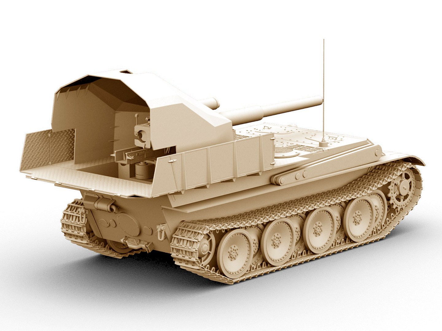 3D Model Artillery Panther 15 Grille - TurboSquid 1692410