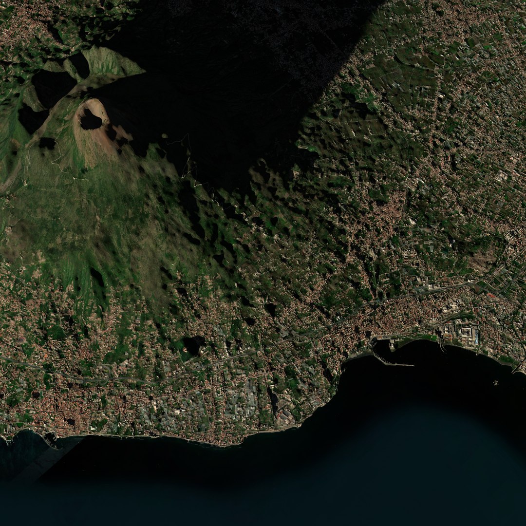 3D Relief Map Of Visuvius Volcano - TurboSquid 2160154