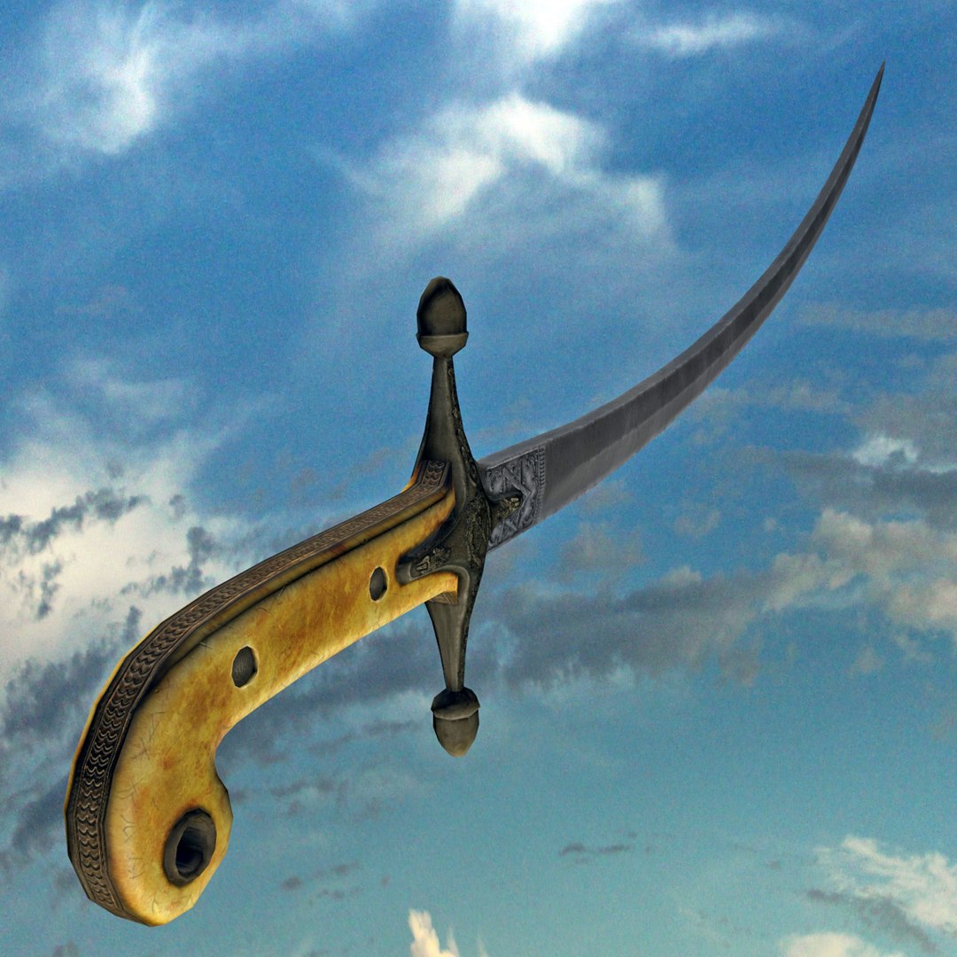Old Worn Mameluke Sword 3d Max