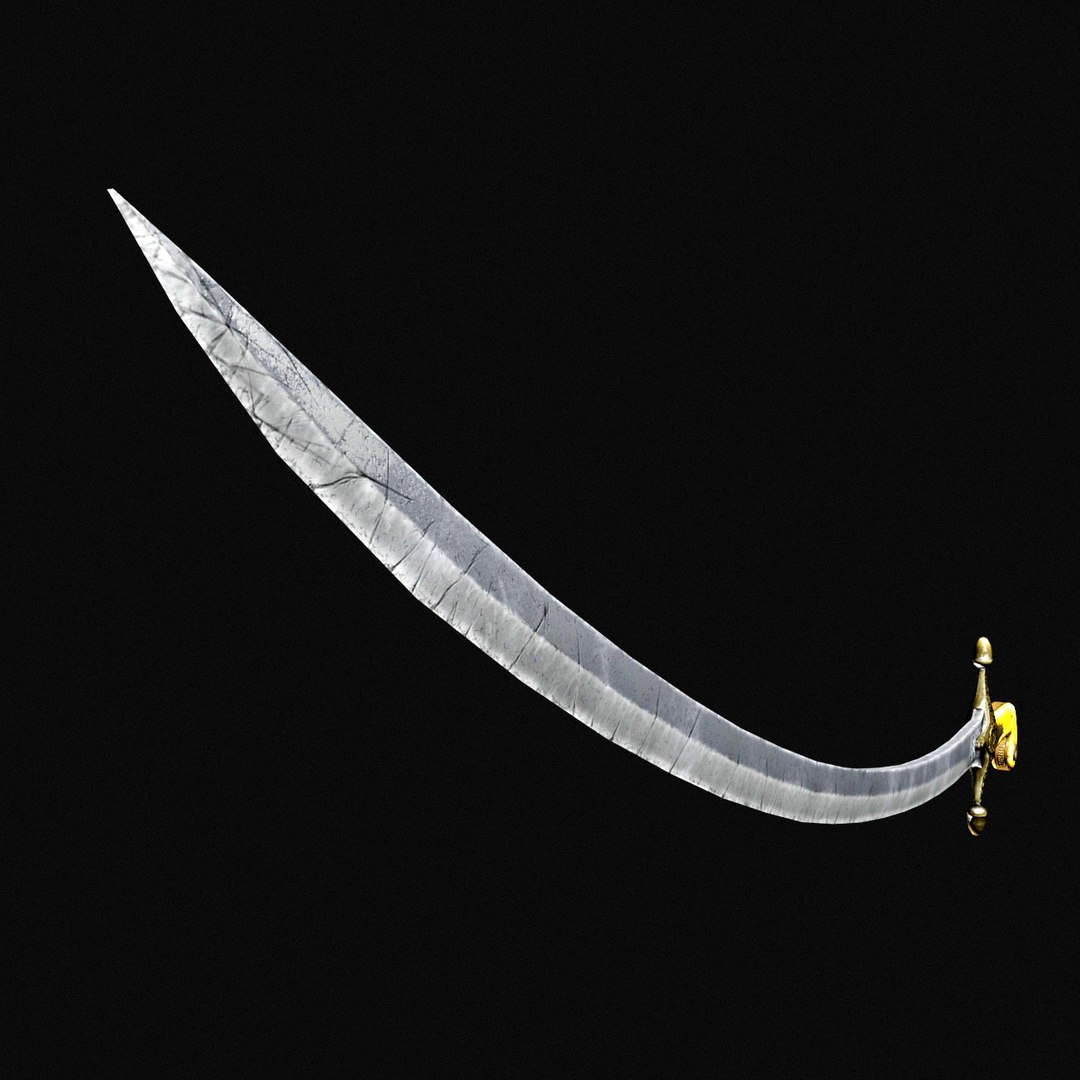 Old Worn Mameluke Sword 3d Max