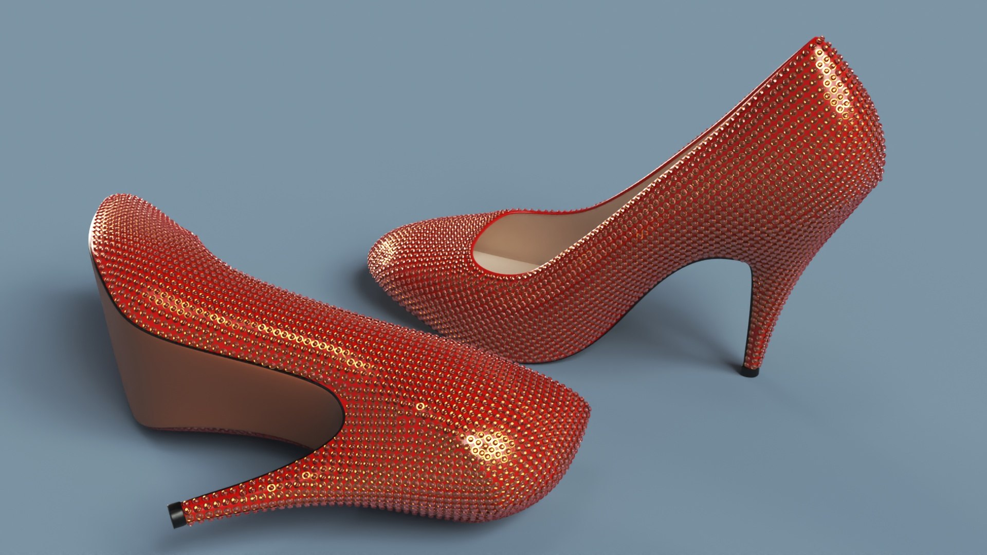 Marilyn Monroe Shoes 3D Model - TurboSquid 2359886